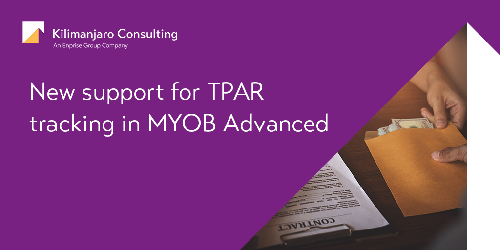 TPAR in MYOB Acumatica | Kilimanjaro Consulting