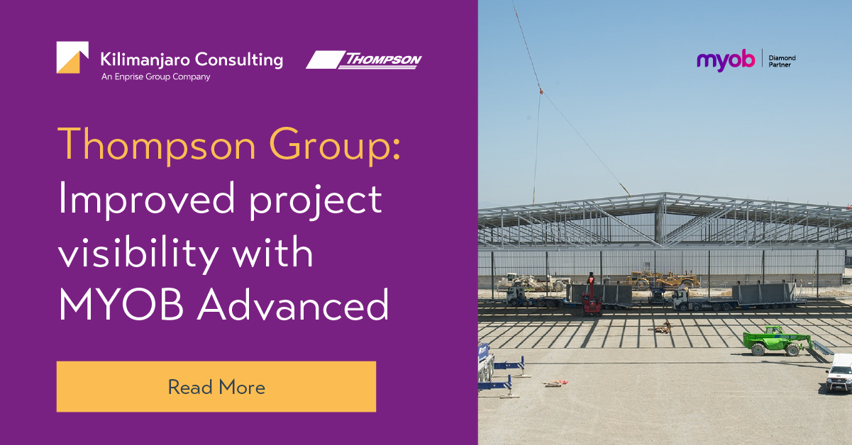 MYOB Advanced Case Study: Thompson Group