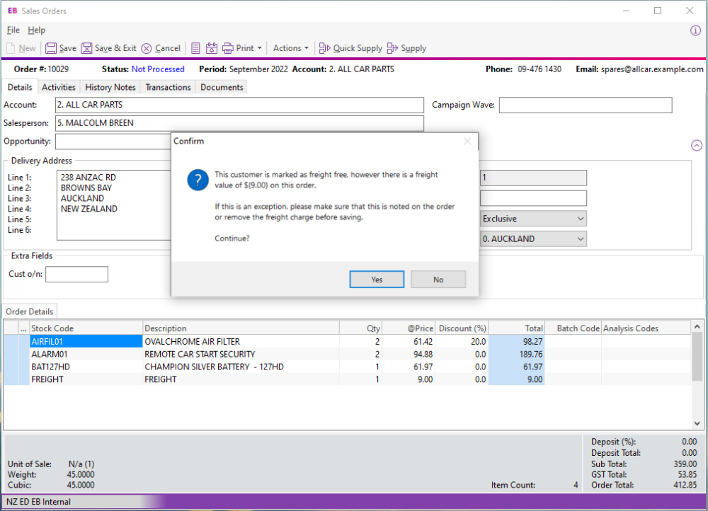 MYOB Exo Business Alerts | Tips and Tricks | Kilimanjaro Consulting