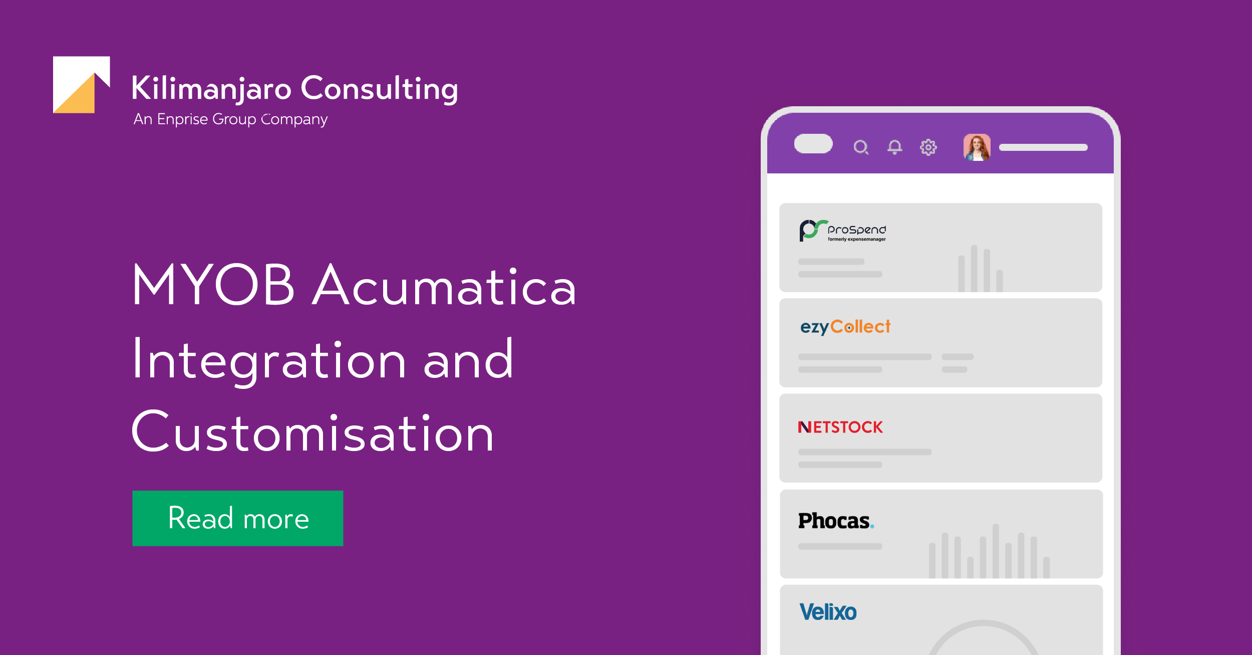 MYOB Acumatica Integration and Customisation | Kilimanjaro Consulting